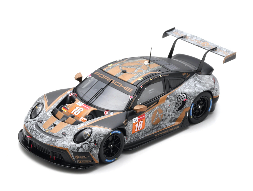 Spark Model S8265 Porsche 911 RSR-19 #72 Porsche 911 RSR-19 #18 Absolute Racing 'Andrew Haryanto ...