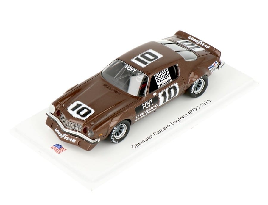 Spark Model US220 Chevrolet Camaro #10 ‘A. J. Foyt’ Daytona IROC 1974-1975